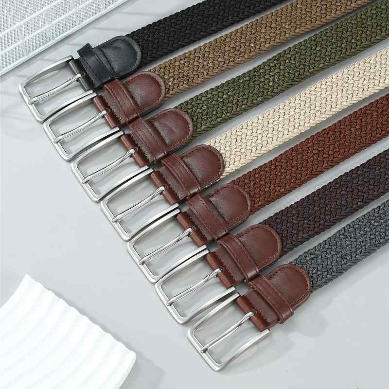 ・素材: 編み込み・バックル素材: 合金・留め具の種類: ピンバックル・カラー展開: ブラック、ベージュ、コーヒー、キャメル、カーキ、ミリタリーグリーン、グレー、モノクロ、ダークグレー・幅: 約2-4cm・長さ展開: 100cm、110cm...