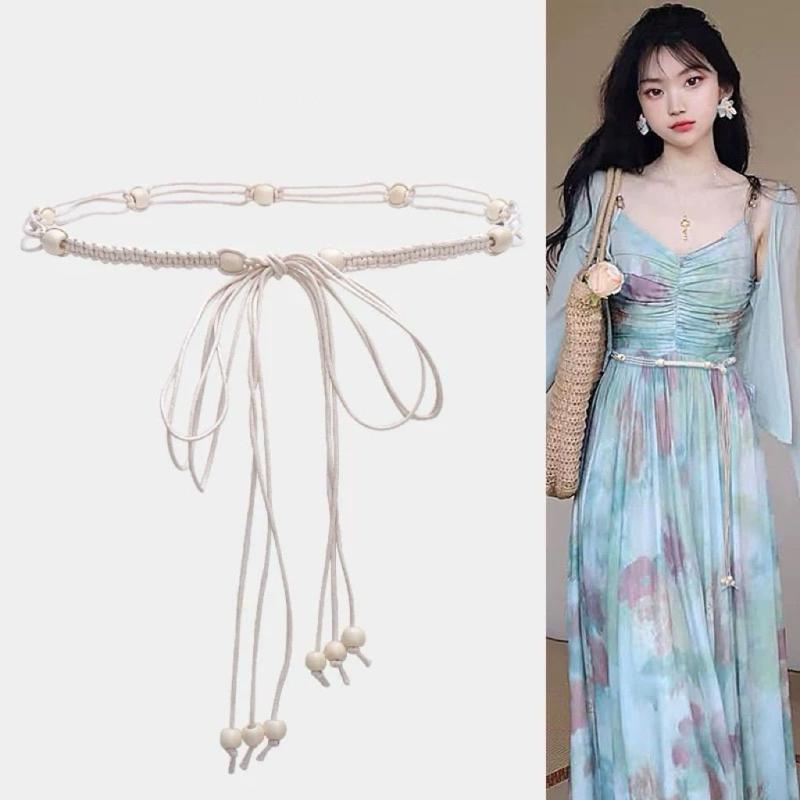 ・カラー展開: オフホワイト、カーキ、ダークブラウン・幅: 2cm未満・スタイル: 清新甜美