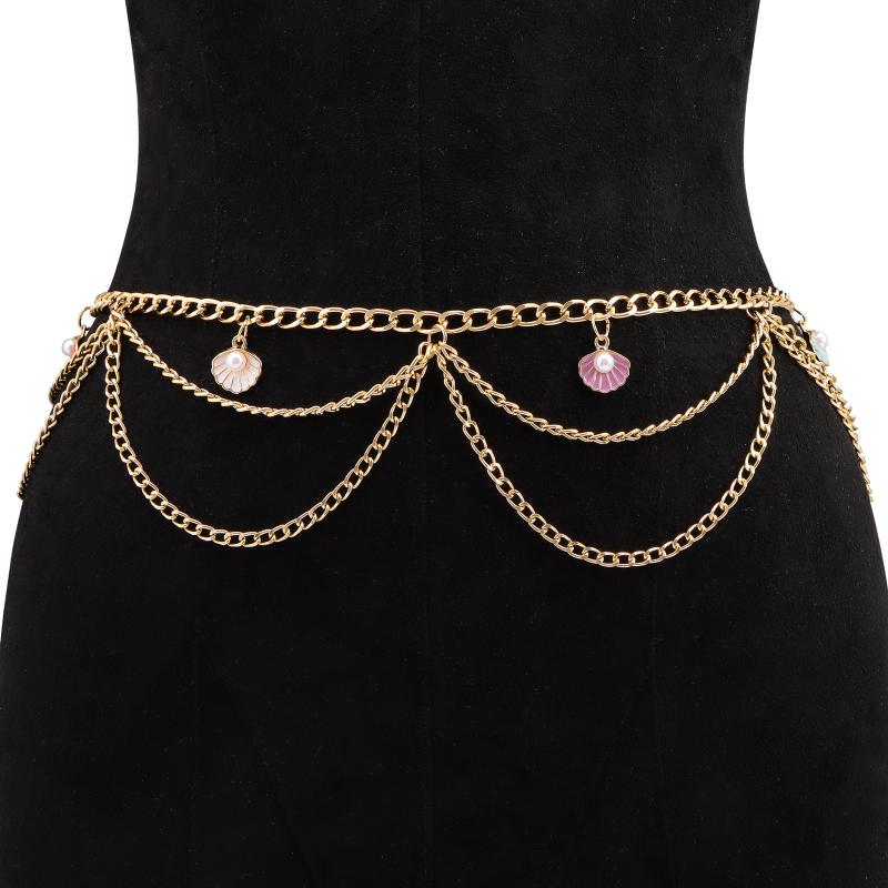 ・カテゴリ: ウエストチェーン・性別: レディース・対象年齢: 大人・素材: 金属・デザイン要素: フリンジ・カラー: ゴールド・スタイル: エスニック・巻き数: 多重・長さ: 60cm以下・サイズ: 115cm・留め具: ロブスタークラスプ