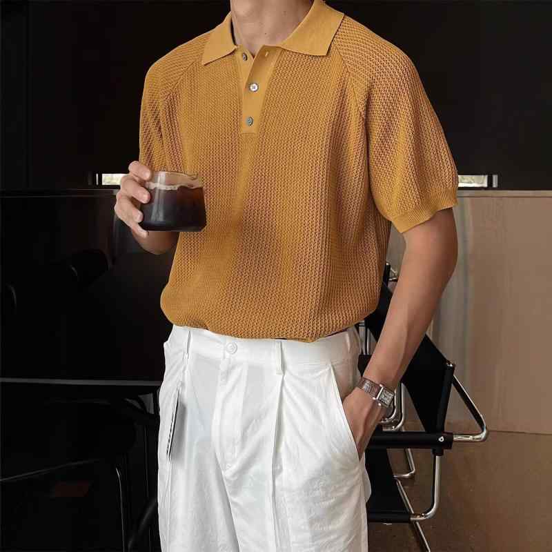 ・カテゴリ: ポロシャツ・スタイル: カジュアル・袖丈: 半袖・フィット: レギュラーフィット・柄: 無地・デザイン: パッチワーク・厚さ: 普通・季節: 夏・素材: ポリエステル96%以上・用途: 日常・カラー展開: グレー、ホワイト、ブ...