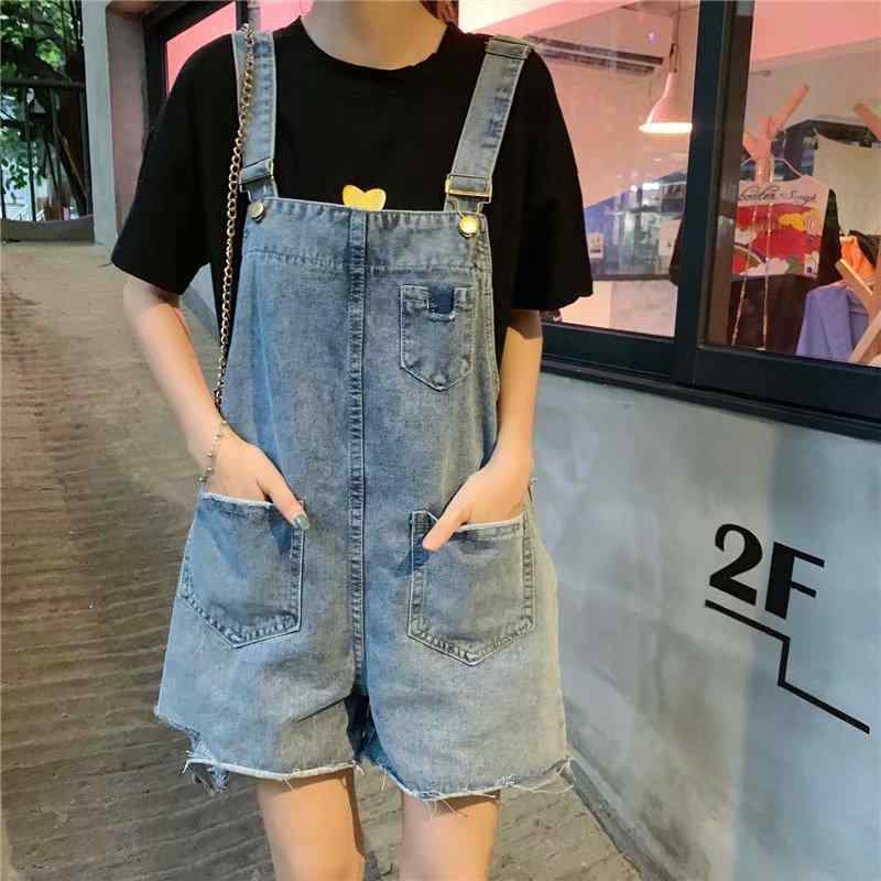 ・カテゴリ: デニムパンツ・主な素材: 綿・タイプ: サロペット・丈: ショート丈・ウエスト: ハイウエスト・厚さ: 標準・デザイン: ウォッシュ加工・カラー: ブルー・サイズ展開: S, M, L, XL, 2XL, 3XL, 4XL, ...