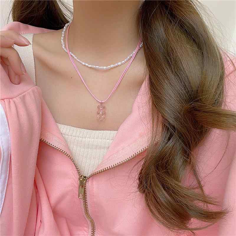 ・カテゴリ: ネックレス・対象: 女性・スタイル: フェミニン・テイスト: フレッシュ、スウィート・主な素材: 合金・ペンダント素材: 合金・加工方法: 電気めっき・チェーンスタイル: 通常チェーン・デザイン: キャラクター、アニマル・デザ...