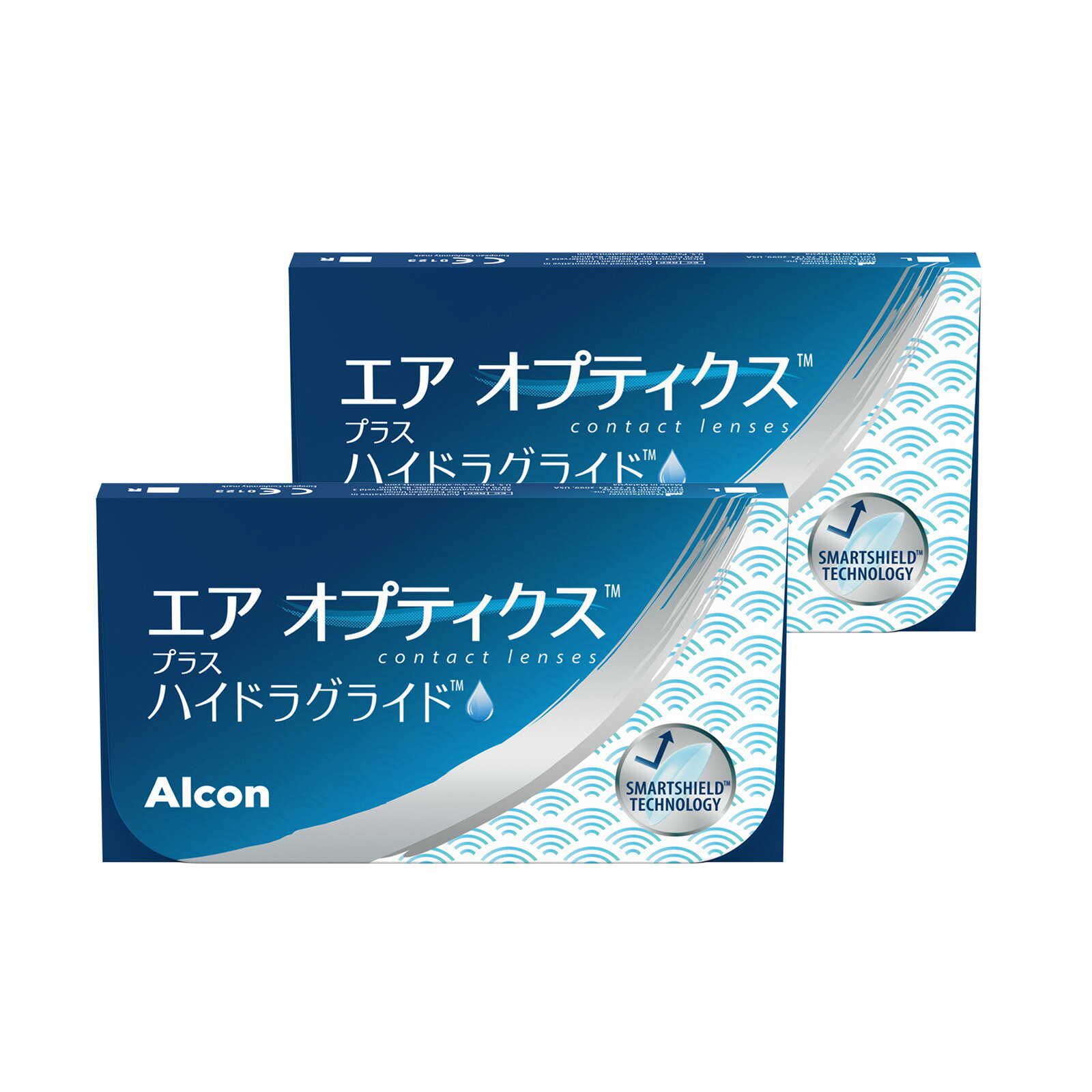 [ 商品詳細 ]商品名エアオプティクスプラス ハイドラグライド 2箱装用期間2週間使い捨てタイプ枚数1箱6枚入BC(ベースカーブ)8.60mmDIA(レンズ直径)14.2mm含水率33％Dk値112DK/L値138中心厚0.08mm(-3....