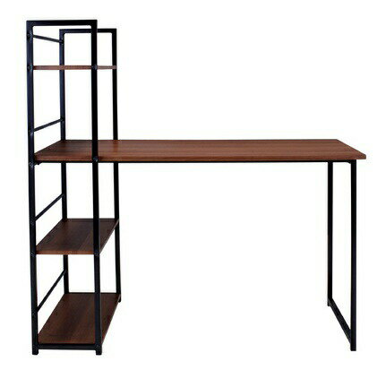 デスク商品の特徴収納棚付きのデスクのご紹介です。■書斎やデスクワークなど年齢を問わずご使用できます。サイズ ■サイズ：約 幅120×奥行65×高さ120 / 天板72cm■耐荷重：約 30kg / 天板、棚 / 約 10kg■重量：約 23...