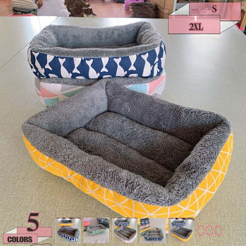 表地素材：パイル地内部素材：パイル地詰め物素材：PP綿【商品仕様】サイズ：Sサイズ：43*32CM（推奨体長30cm以下）; Mサイズ：52*38CM（推奨体長40cm以下）; Lサイズ：63*43CM（推奨体長50cm以下）; XLサイズ...