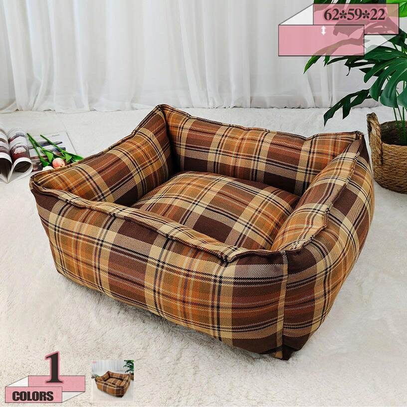 表地素材：合成繊維内部素材：合成繊維詰め物素材：PP綿☆【商品仕様】サイズ：Mサイズ：62*59*22cm（推奨体長50cm以下）◎用途：猫、小型犬、中型犬、うさぎなどのくつろぎスペースとして。☆【ぐっすり眠れる】 犬や猫を優しく包み込まれ...