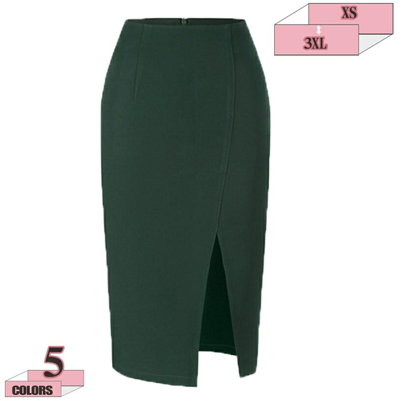 表地：ツイードメイン素材：ポリエステル→☆←1：タイトなシルエットで女性らしいシルエットを演出するスカート。スカート丈はひざ丈 、バックにはスリットも入っているので歩きやすい。素材はやや伸縮性があり、身体に沿った美ラインで女性らしさを演出。...