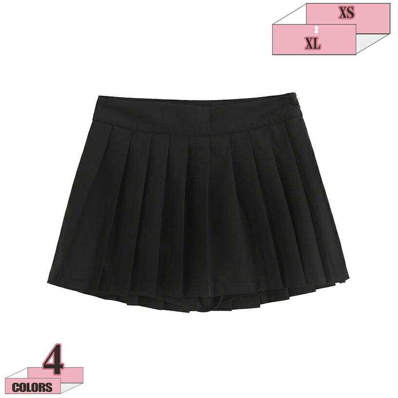 表地：ポリエステルメイン素材：ポリエステル→☆←1：【プリーツ ミニスカート】カラープリーツスカート 1枚着るだけで可愛いコーデが完成するよ。無地の元素を採用して、清純でシンプルな雰囲気と青春の息吹が可愛らしさを更に引き立てます。飽きのこな...