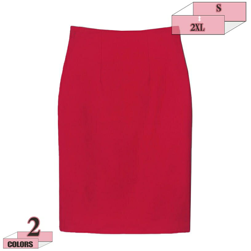 表地：ポリエステルメイン素材：ポリエステルスリット入り、女性らしいシルエットを醸し出せます。スッキリとした立体的なシルエットで、体型問わず誰でも自分らしい綺麗めを実現できる。サラリとした肌触りの良い生地は履き心地良く快適にお仕事が出来るでし...