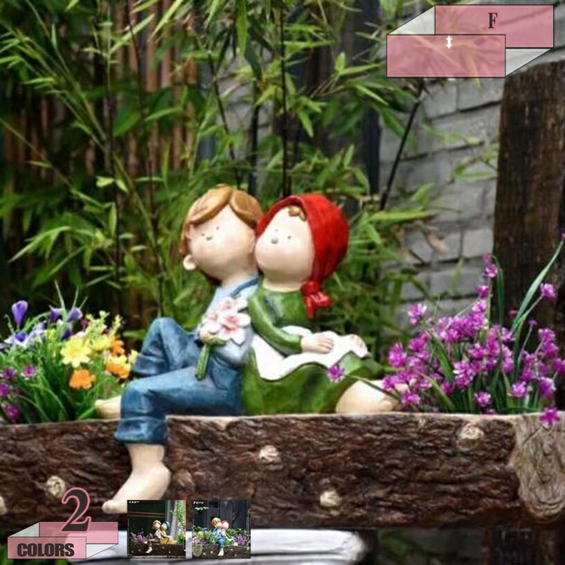 メイン素材：レジン★素材：樹脂。（植物は商品には含まれません）★優しい色合いやほのぼのしたデザインが特徴的な北欧のオブジェです。★部屋に置いても、玄関でのお迎えや庭の飾りで屋外にも飾れます。ベランダや庭の花などと一緒にガーデニングに加えてあ...