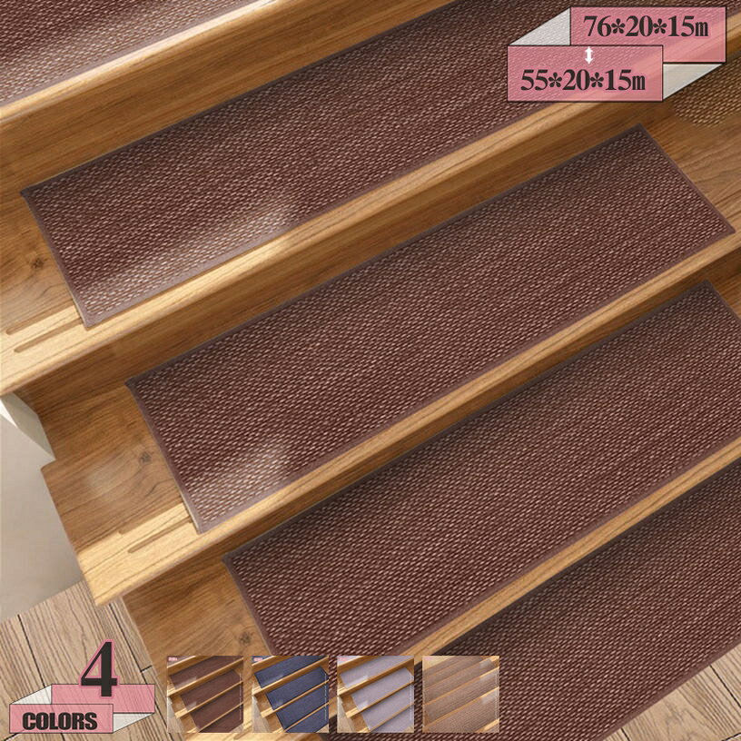 メイン素材：ポリプロピレン【サイズ】76*20cm 55*20cm 　【内容量】76*20*15m=76*20*15枚 55*20*15m=55*20*15枚 　　　【取付方法】吸着【階段滑り止めマット】階段で滑っての転倒事故は、大事になり...