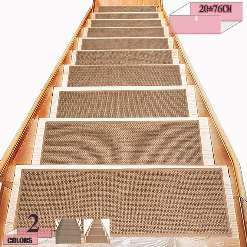 メイン素材：リネン【サイズ】20*76CM 【内容量】 20*76CMcm*15枚 　　　【取付方法】吸着【階段滑り止めマット】階段で滑っての転倒事故は、大事になりやすいので怖いですよね。そんなときにはこの階段用の滑り止めシートがお勧め。 ...