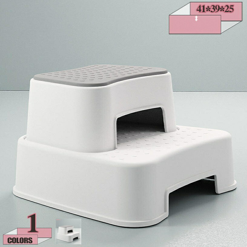 メイン素材：プラスチック【商品仕様】サイズ(約)：41*39*25=幅41×奥39×高25cm、（人工測量なので、多少の誤差がある場合がございます）【長持ちする素材】このトイレ踏み台は軽量で耐久性のあるPP素材で作られており、臭いがなく、大...