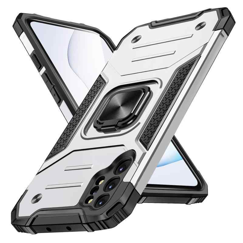 WACJOSD 対応 Galaxy Note10 Plus 用の ケース リング 耐衝撃 衝撃吸収 米軍MIL規格取得 レンズ保護 TPU+PC リングつき 指紋防止 車載ホルダー対応 スタンド機能 防塵 薄型 軽量 落下防止 擦り傷防止 ...
