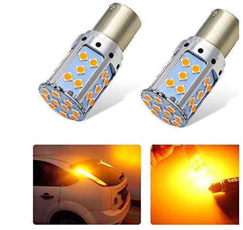 HooMoo S25 シングル LED ウインカー アンバー オレンジ イェロー ピン角違い 150° 1156 BAU15S コーナリング ランプ 変換 シングル球 LED電球 12V 車用 2個セット【製品仕様】ソケット：S25 シング...