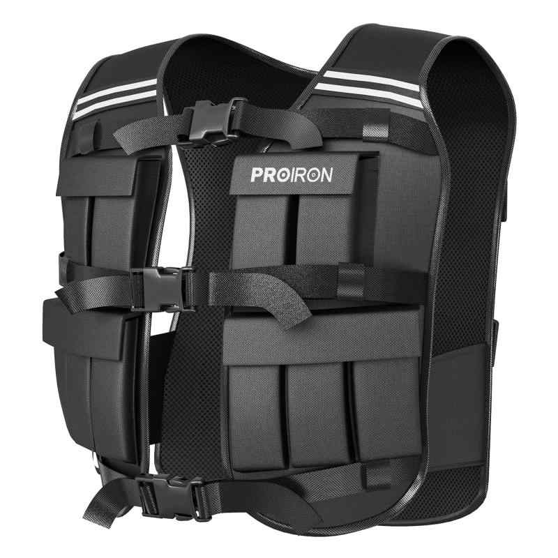 PROIRON ウェイトベスト おもり 筋トレ 加重ベスト 10kg / 20kg 重量調節可能 水洗い可能 おもり ベスト 重り ベスト 重量ベスト 負荷運動 筋トレ 自重トレーニング