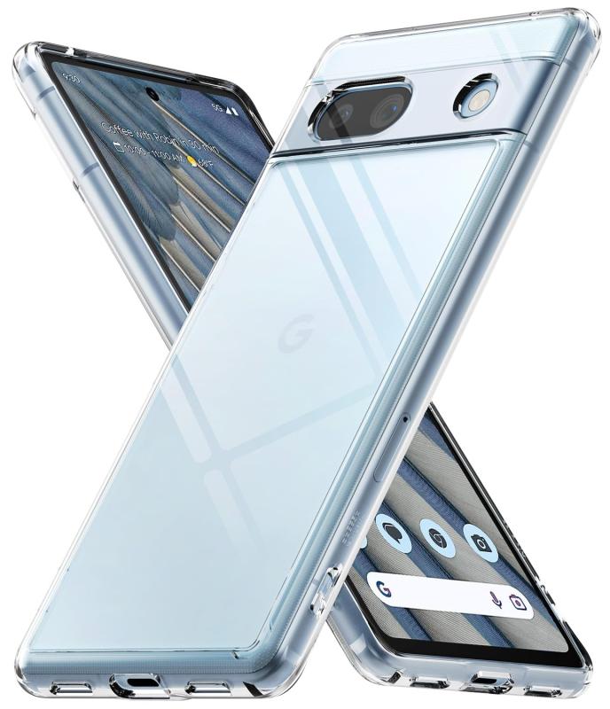 【Ringke】Google Pixel 7a ケース FUSION TPU+PC 黄ばみにくい 耐黄変 落下防止 耐衝撃 米軍MIL規格取得 透明ケース スマホケース スマホカバー ピクセル 7a (ストラップホールあり) - Clear...