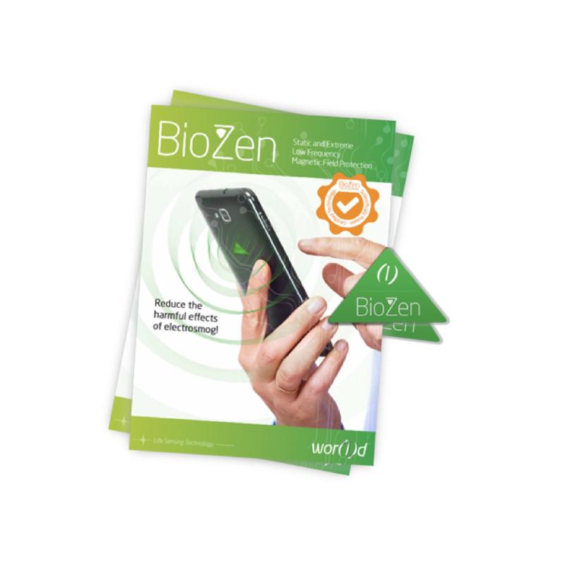 2枚セット バイオゼン（BIOZEN)電磁波軽減マイクロチップ【ステッカー】EUメディカルデバイスクラス1認定大切な家族を有害な電磁波の害から守ります