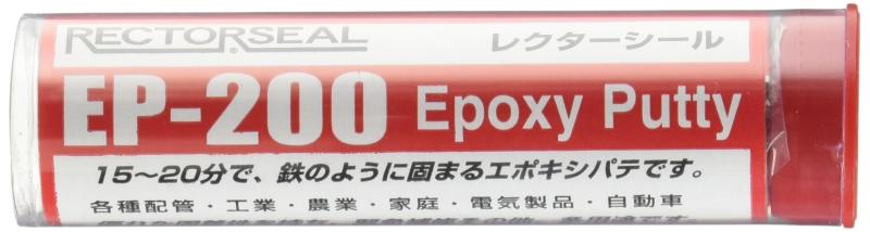 ユニテック(Unitec) EP-200 レクターシール エポキシパテ(灰)56g製造国:アメリカ形式:エポキシ樹脂系補修材成分:合成樹脂(100%)エポキシ樹脂、アミン/アミド密度:1.9g/cc硬度:ショアーD85引張強度:420kg/...