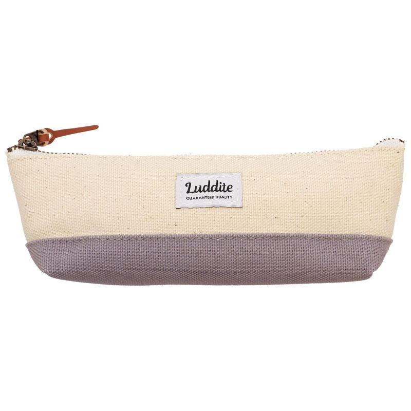 luddite ラダイト ペン ケース ツートンボートペンケース スリム ナチュラル【ブランド】LUDDITE/ラダイト【サイズ】W200×H60×D45mm【生産地】日本【素材・成分】：帆布一般的なペン15～16本収納可能