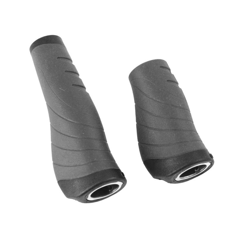 ベロ(Velo) ERGO LOCK ON GRIP SINGLE SHIFT用 VLG-649AD2(M) GRAYグリップシフト用(後ろ変速機のみ)ロックオン(ネジ固定)タイプエンドキャップ付属長さ：左135/右92mmエンドキャップ付...