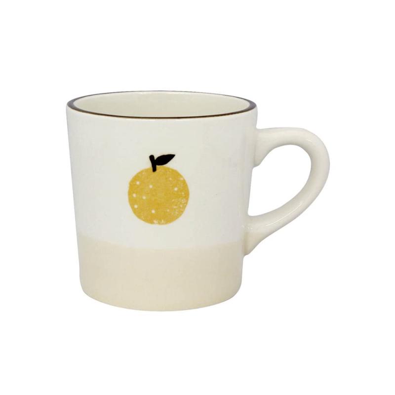井澤コーポレーション(Izawa Corporation) a cup of happiness. みのり マグ ミカン サイズ：約W8.9 H8.9 114871360ml/電子レンジ・食洗器可/オーブン・直火・IH不可