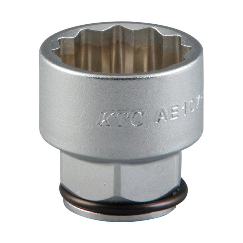 京都機械工具(KTC) ソケット AE107-19W 二面幅:19×全長:265mm ベルトテンショナーレンチ専用 1個サイズS:19サイズD:26サイズd:13サイズH:9サイズL:265