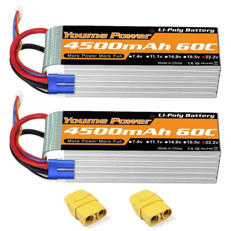 6S リポバッテリー 22.2v RC リポバッテリー、ディーン T プラグ付き 50c RC カートラック車両用