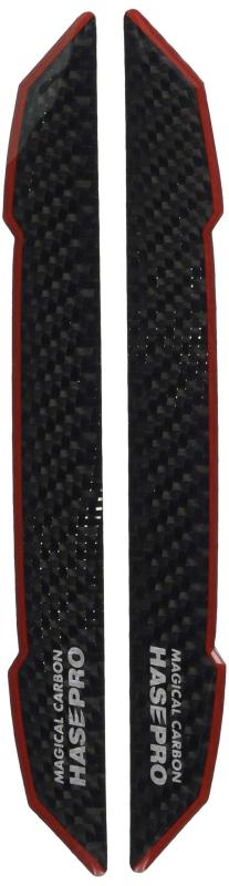 HASEPRO (ハセ・プロ) マジカルカーボン【ドアプロテクターII】ブラック/レッド DP2-1BKR本体サイズ:H150mm×W17mm左右2枚入りカラー:ブラック/レッド