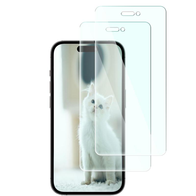 For iphone 14 pro ガラスフイルム For iphone 14 proフイルム 【2枚セッ】強化ガラス 保護フィルム 日本旭硝子素材AGC 硬度9H 気泡ゼロ 飛散防止 高感度 高透過率 衝撃吸収 指紋防止 貼り付け簡単 F...