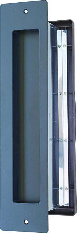 水上金属 No.3000ポストタテ型内フタ付気密型厚壁用 黒 (001-5938) 1台製造国:日本