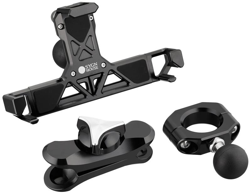 サインハウス(SYGNHOUSE) バイク デバイスホルダー マウントシステム ABCセット スマホユニバーサルホルダー