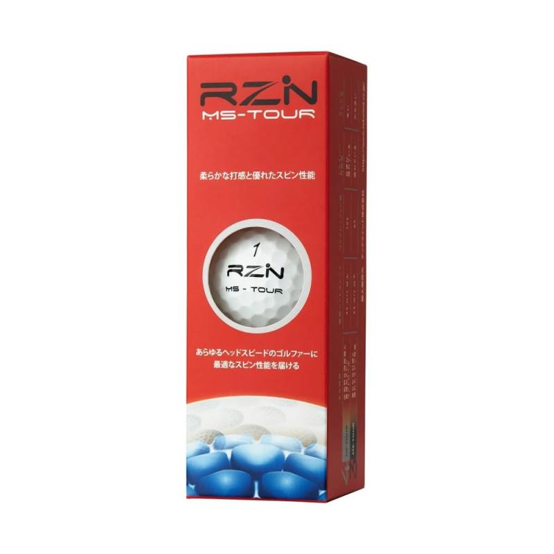 RZN MS-TOUR (1スリーブ3個入）RZN Golf レジンゴルフ 最高クラスのゴルフボールをお求めやすく
