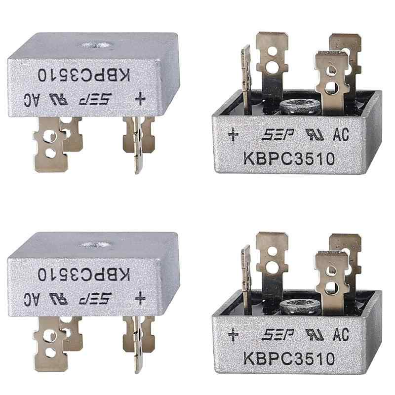PENGLIN 4個 ブリッジ整流器 ブリッジダイオード 単相 1000V 4-Pin 整流用ダイオード KBPCシリーズ