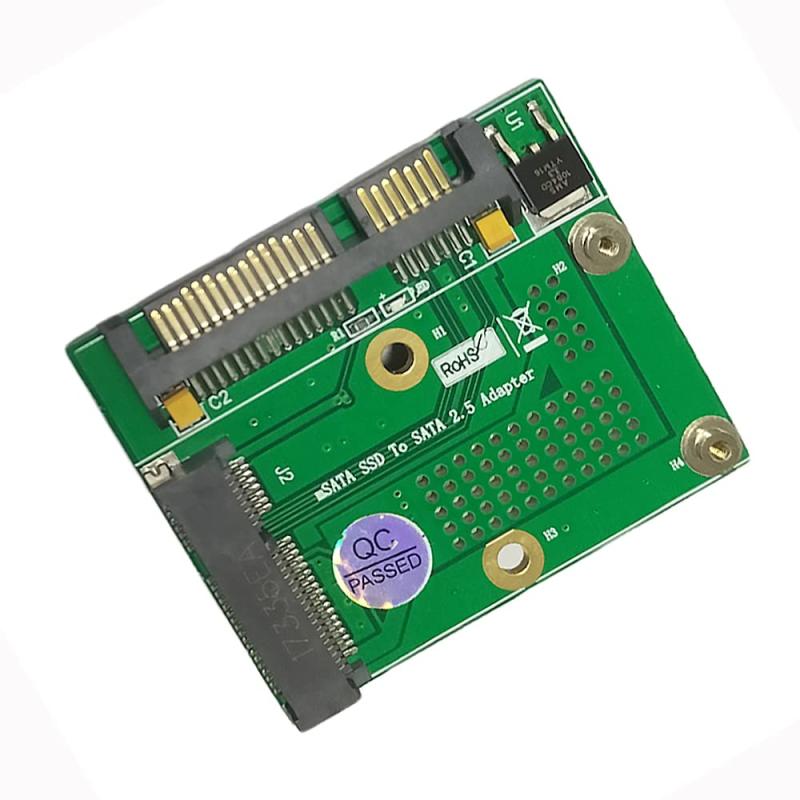 WLGQ mSATA Mini PCIe SSD ソリッドステートドライブ - 2.5インチSATAアダプターカード。mSATAインターフェース(ミニPCIe物理インターフェースと同じ)を備えたSSD(ソリッドステートドライブ)に適していま...