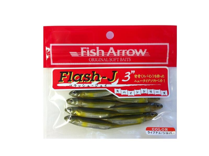 Fish Arrow(フィッシュアロー) ルアー フラッシュ-J 3 #22 ライブアユ/シルバーlength:3inch7本入り