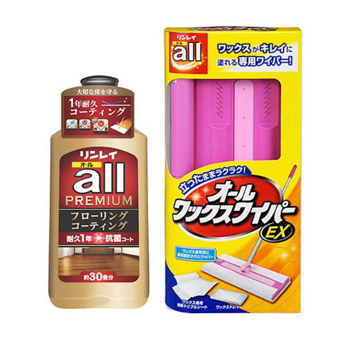 商品情報商品名all　PREMIUM品　名床用ワックス種　類水性（樹脂系）成　分合成樹脂（アクリル樹脂、ウレタン樹脂）、水正味量500ミリリットル使用料の目安約30畳分特徴●キズ・シミ・汚れからしっかり保護　強靭で柔軟性のあるコーティング膜...