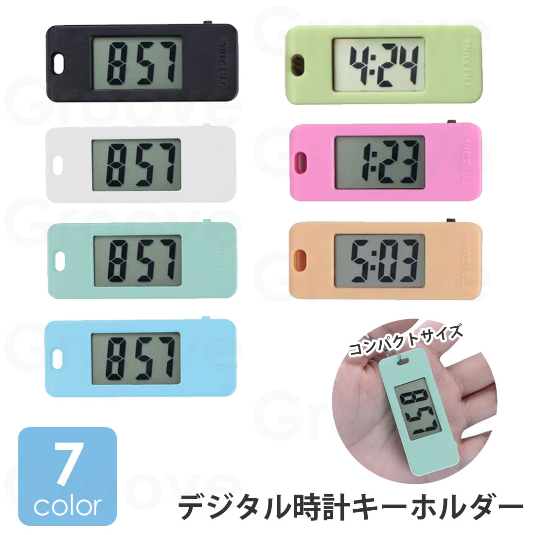 商品説明文 商品サイズ：全長:約4.7cm、本体幅:約1.9cm 日付設定 ・背面にあるボタン（MとS）のMを2回押すと、日付設定になります。 ・最初に月を選択します（Sボタン）、Mボタンで決定。 ・次に日にちを選択します（Sボタン）、Mボ...