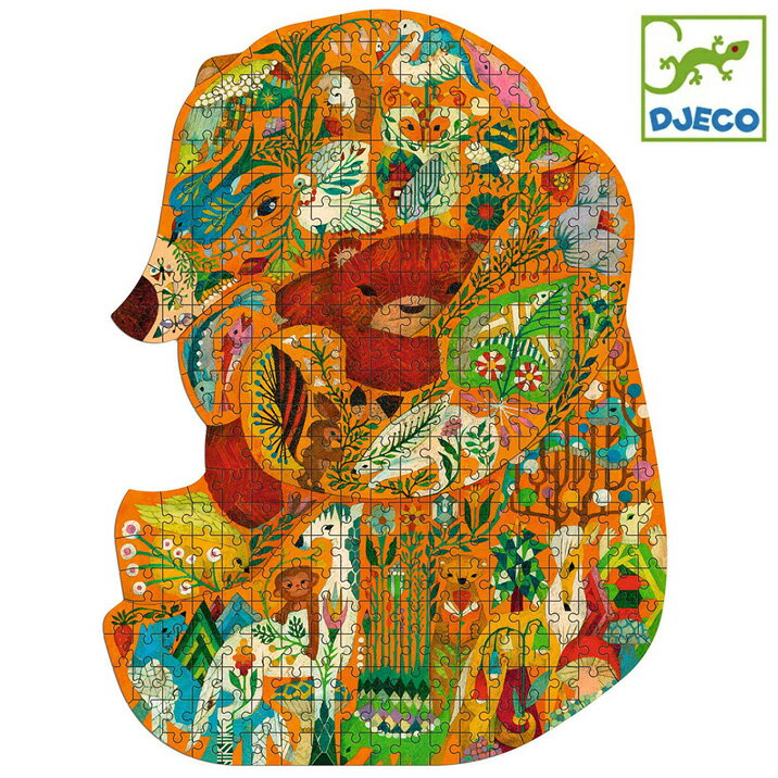 クマの形をした350ピースのジグソーパズルです。 ジグソーパズルで遊ぶ場合、 まず初めに「角になるピース」を探す方が多いかもしれません。 ですが、このパズルには角がありません。 どのピースをヒントに完成を目指すか考えながら遊んでみましょう。...