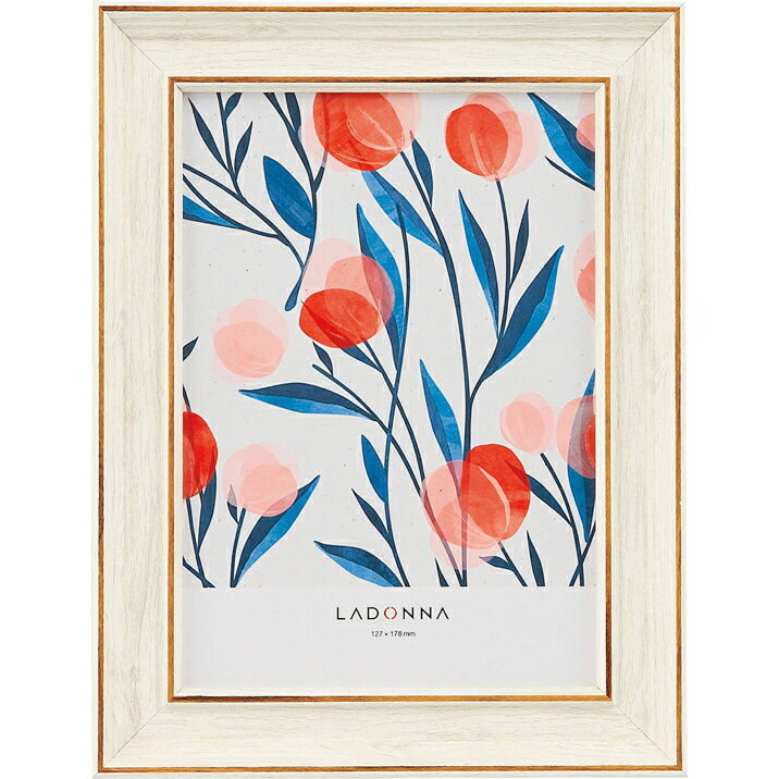 ラドンナ　フォトフレーム　(AVANTI) ナチュラルテイストのフォトフレーム。 穏やかでやさしい、居心地の良いくつろぎ空間をコーディネート。 写真サイズ：2L判 外寸：168×219 内寸：128×179 窓寸：118×169 主な材質：...