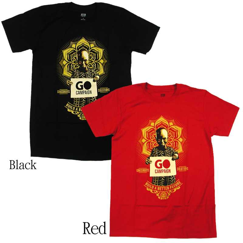 OBEY(オベイ) GO CAMPAIGN T-Shirt(T-シャツ) ●S:(横幅:約47cm)(着丈:約69cm)(肩幅:約41cm)(袖丈:約18cm) ●M:(横幅:約50cm)(着丈:約71cm)(肩幅:約45cm)(袖丈:約1...