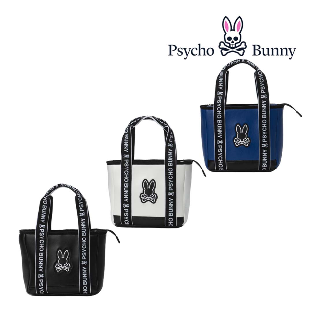 【商品明細】 ●ブランド：サイコバニー ●品番：PBMG5SB5 ●サイズ：W23cm × D10cm × H21cm ●素材：合成皮革 高級感のあるソフトタッチの合皮に、ロゴを織り込んだテープがデザインポイントのラウンドトートです。 前面...