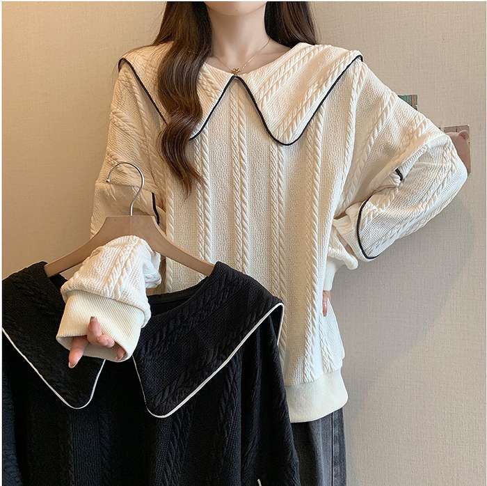 楽天市場】セーラー(サイズ(S/M/L)4L)(ニット・セーター 楽天市場】セーラー(サイズ(S/M/L)4L)(ニット・セーター
