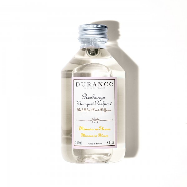 DURANCE&nbsp;en ProvenceScented refills フレグランスブーケ用リフィル250ml フレグランスブーケはヨーロッパで幅広く愛用されている室内用芳香剤です。お洒落な小瓶にスティックを差し込めば、染み込んだグ...