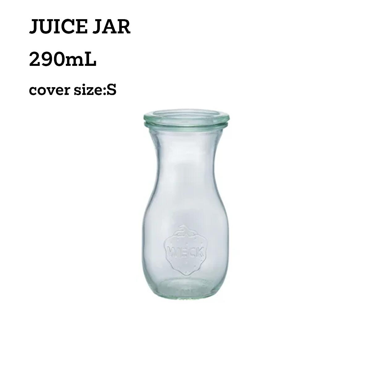 WECK WECK JUICE JAR 290ml ■持ちやすく注ぎやすい形がうれしいJUICE JAR■ 注いだときに液だれしにくく、 食卓にこのまま出して注いでもOK ピッチャーとしての使用はもちろん、お花をいけるのにもおすすめ。 ハー...