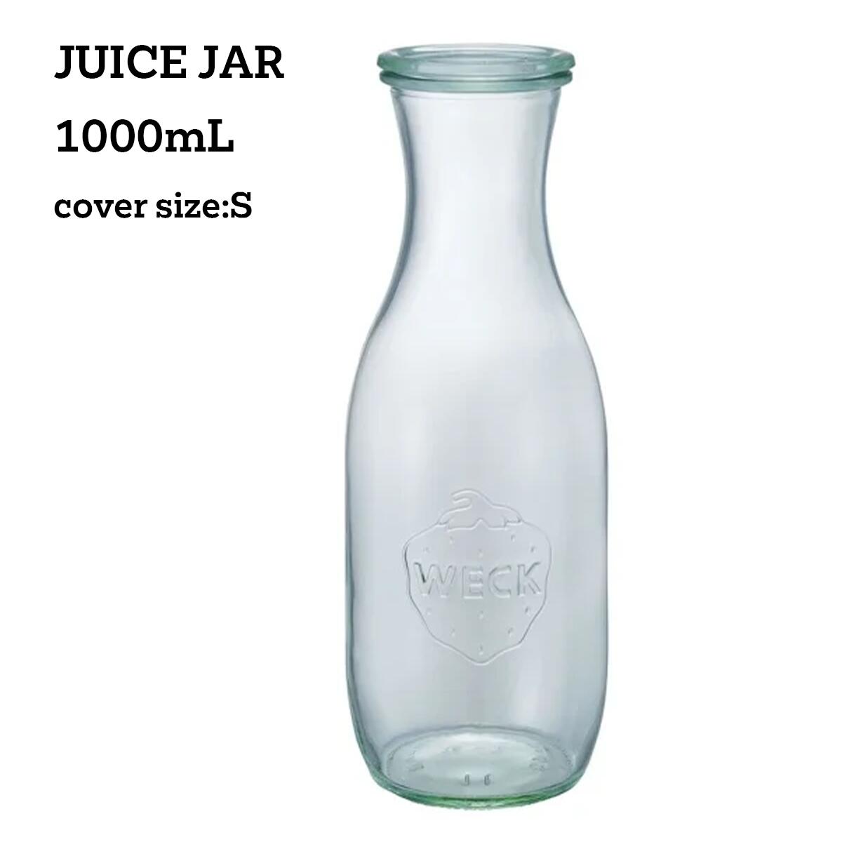 WECK WECK JUICE JAR 1000ml ■ドリンクボトルとして大活躍！■ ちょっとウォーキングに出かけた後や、お風呂あがりなど たっぷり水分を取りたいときのサーバーとしても素敵です。 リサイクルガラスを50~70%使用したエコ...