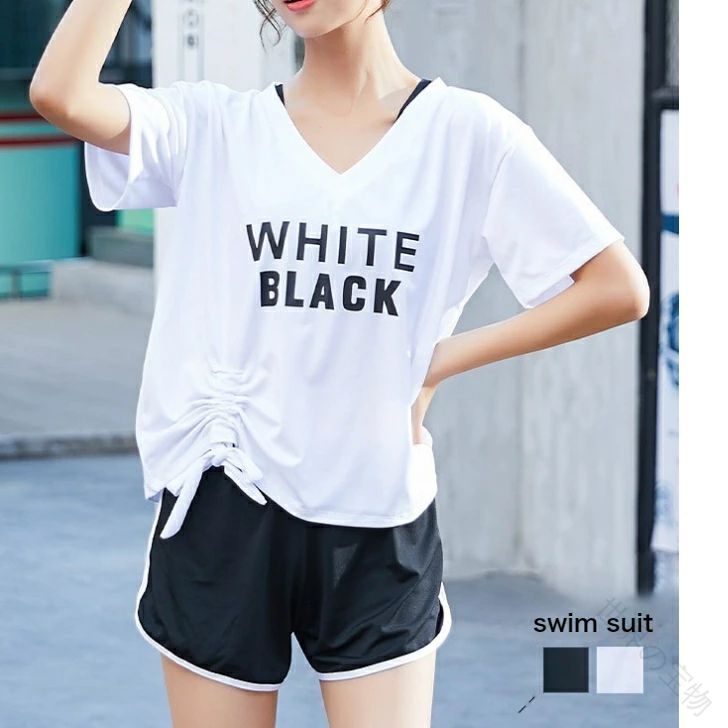 .タンキニ レディース トップス カジュアル 夏 高校生 中学生 10代 20代 ビキニ スポーティー Tシャツ 3点セット 体型カバー の検索におすすめ。タンキニ レディース ビキニ スポーティー Tシャツ 3点セット は、カジュアル な...