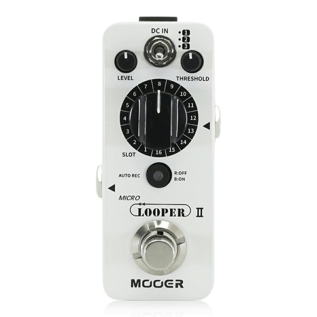 Mooer Micro Looper IIは、ミニサイズの中に複数のループを保存できる多機能サンプリングルーパーペダルです。3つのバンクを持ち、各バンク16の合計48スロット。各スロットは10分まで、全体で480分のレコーディングを行うこと...