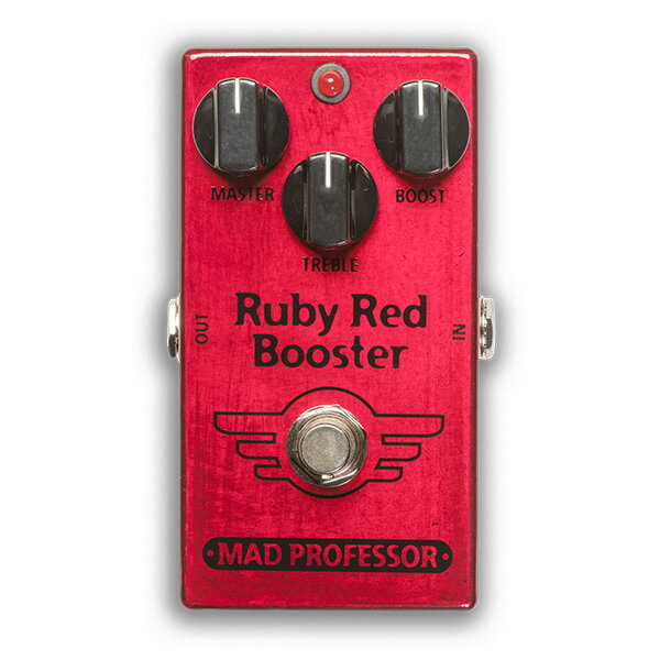RUBY RED BOOSTER FAC Ruby Red Booster (RRB) は、2種類のブースターと切替可能な バッファーを組み合わせたペダルで、BJF Little Red Trebler と Red Rooster Boos...