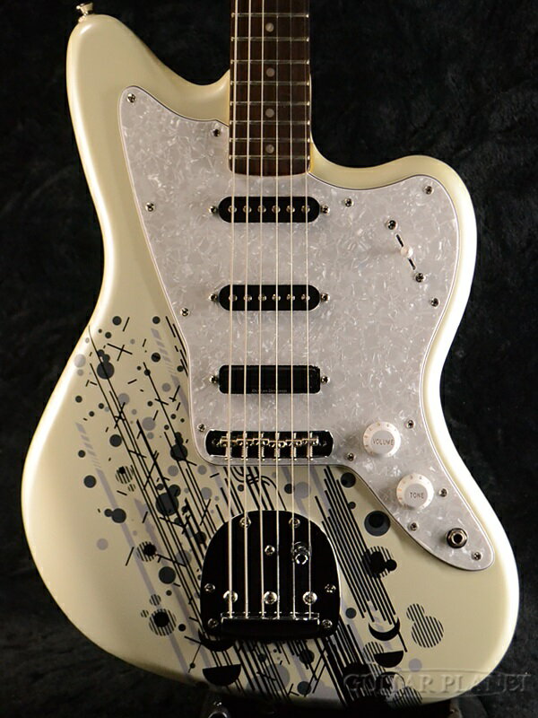 【楽天市場】Squier SCANDAL MAMI JAZZMASTER PEARL WHITE "Stratomaster" 新品 ...